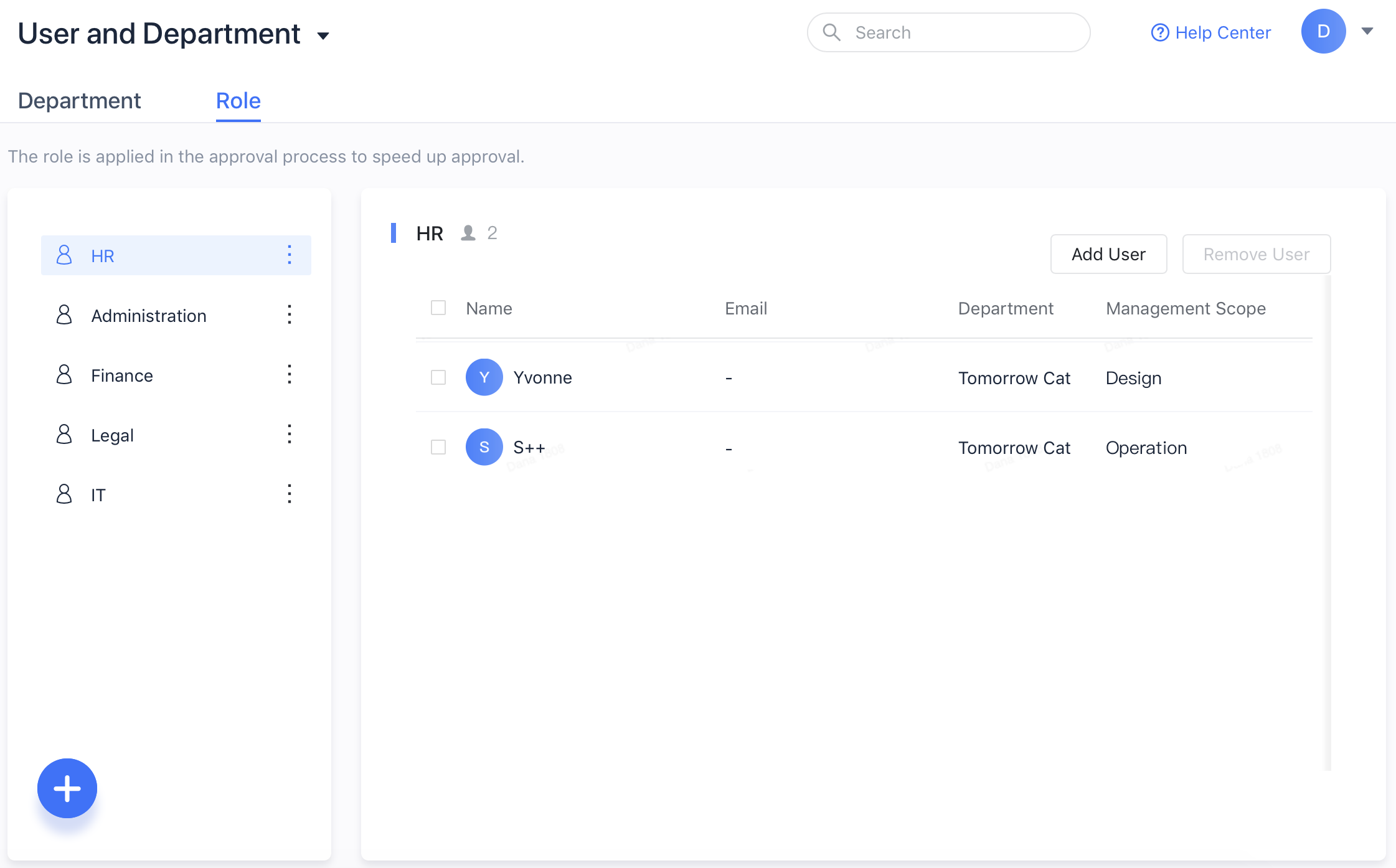Designate an approver role for a certain step